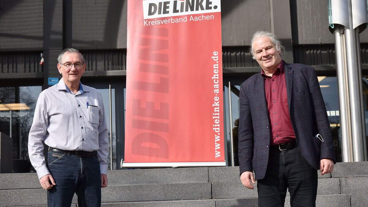 Andrej Hunko und Johannes Koch Direktkandidaten der Linken für den ...