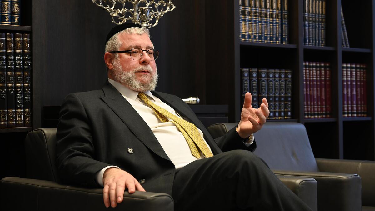 Interview mit Oberrabbiner Pinchas Goldschmidt vor der Verleihung des ...