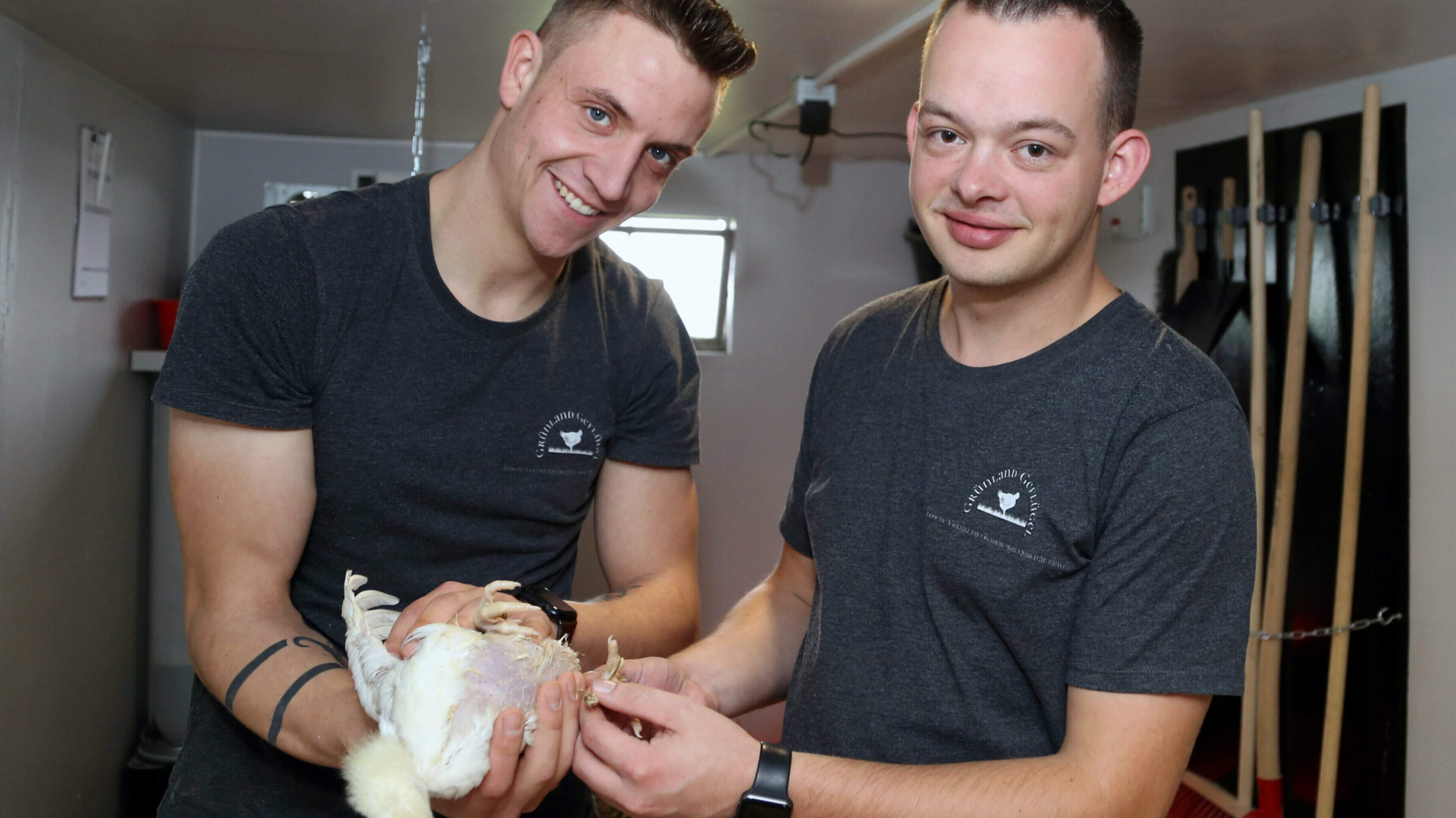 Oliver Heintel und Florian Schwarz sind Vorreiter bei Freiland-Hähnchen ...