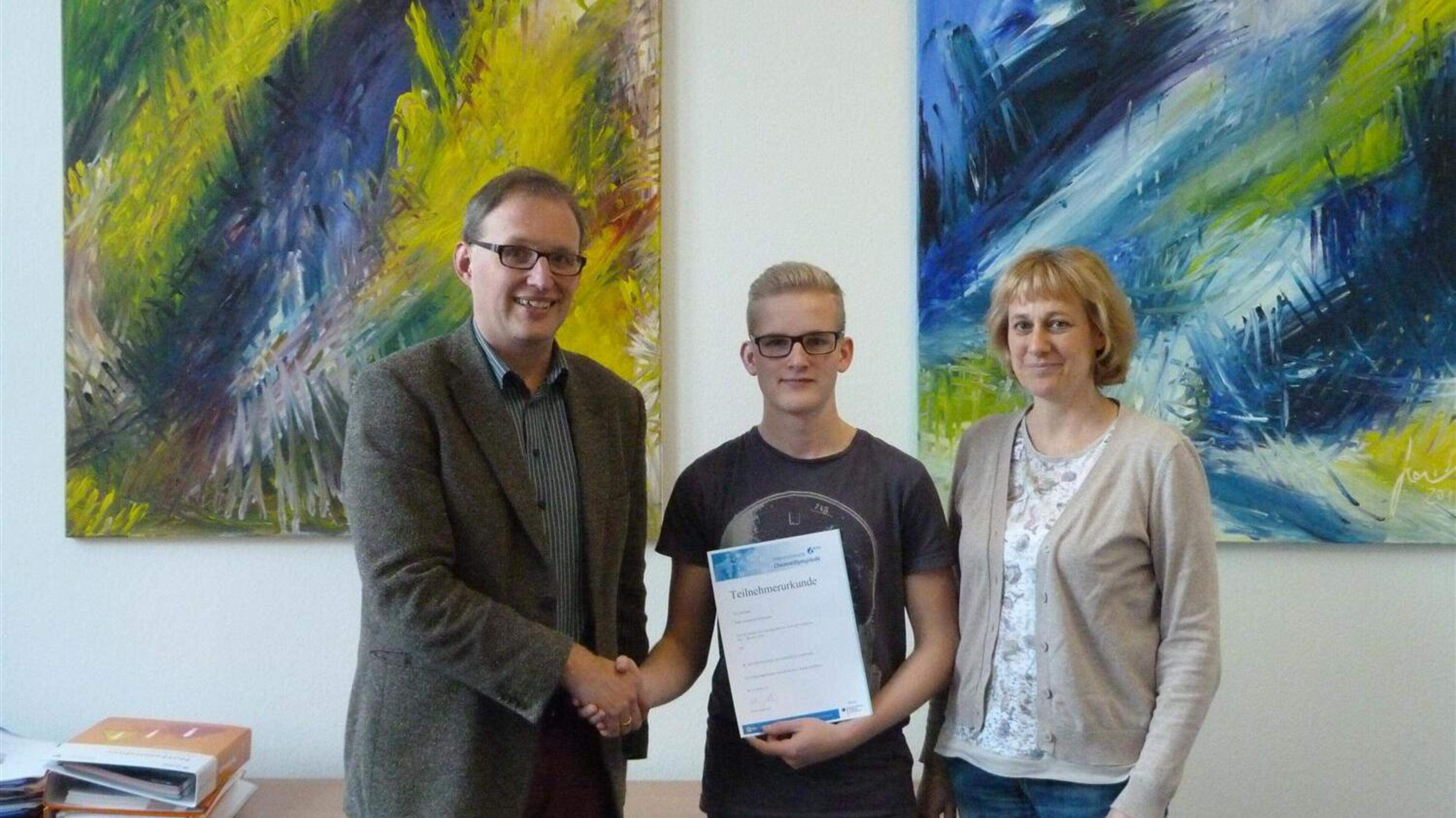 Tim Schramm beeindruckt bei der Chemie-Olympiade | Aachener Zeitung