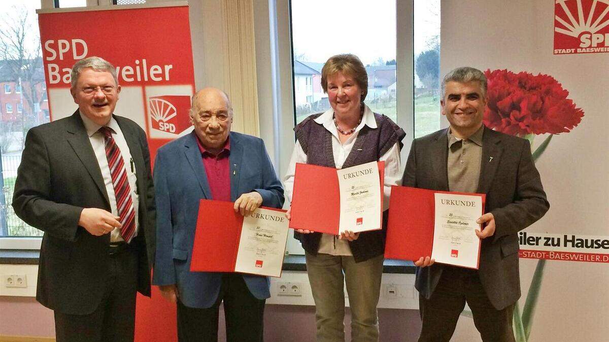 Baesweiler SPD ehrt Jubilare | Aachener Zeitung
