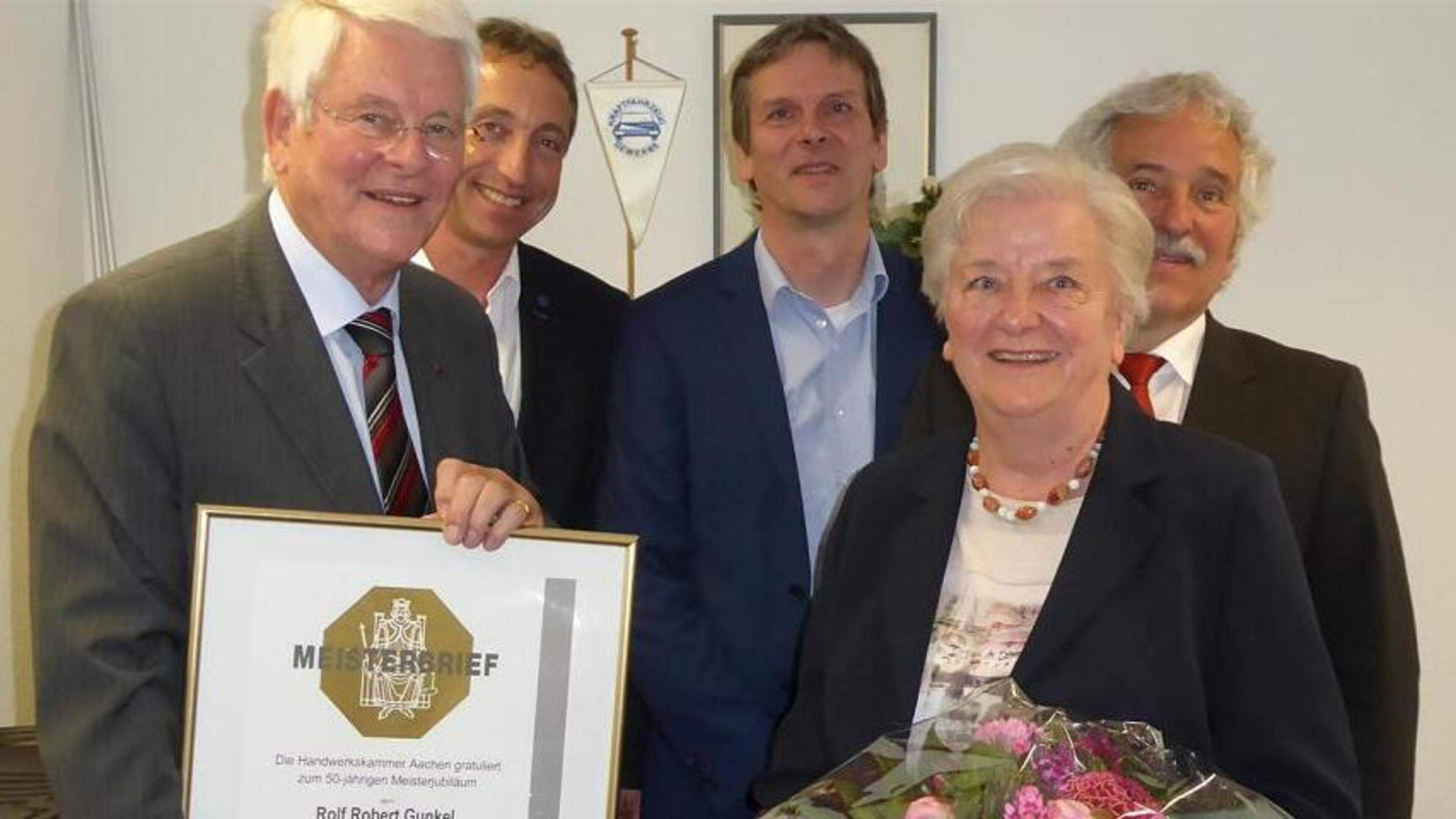 Rolf Gunkel erhält Goldenen Meisterbrief | Aachener Zeitung